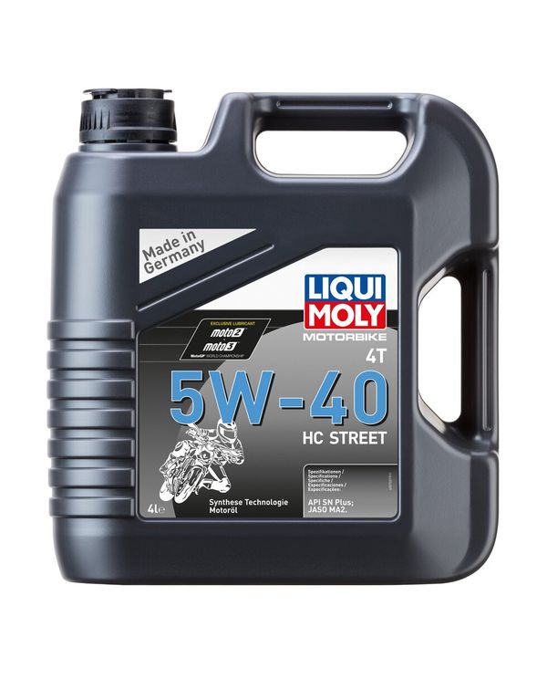 Motoröl LIQUI MOLY 20751 Motorbike 4T 5W-40 HC Street Motorrad 4 Liter ...
