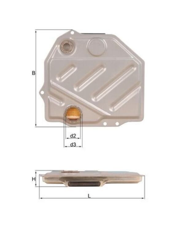 Hydraulikfilter Automatikgetriebe MAHLE HX 48 für Mercedes-Benz E ️ ...