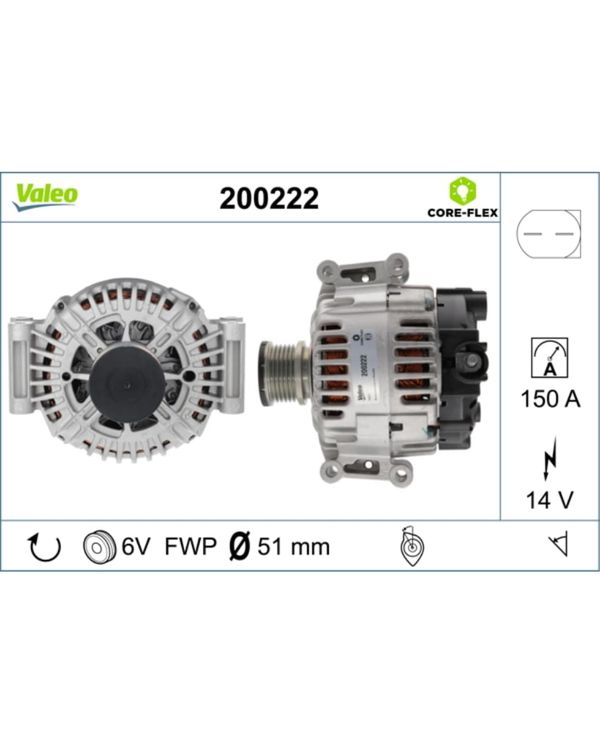 Generator VALEO 200222 für Mercedes-Benz C ️ Retromotion